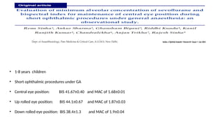 Depth of Anesthesia and effects on ou.pptx | Eye and Vision Conditions ...