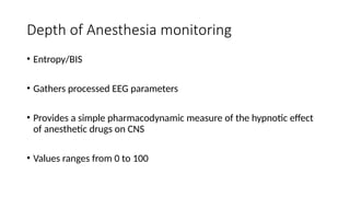 Depth of Anesthesia and effects on ou.pptx | Eye and Vision Conditions | Diseases and Conditions