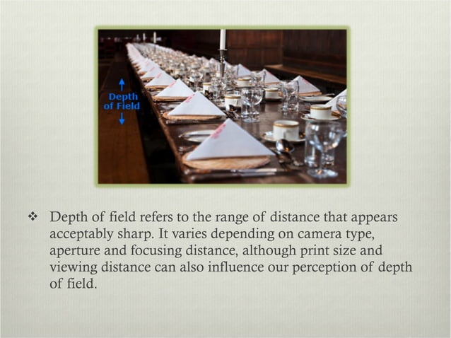 Depth of field | PPT | Photography | Arts and Crafts