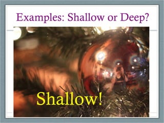 Depth of field | PPT