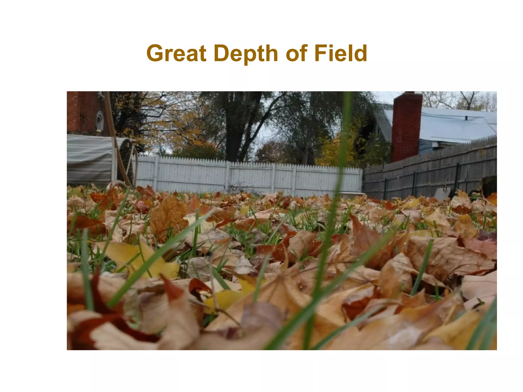 Depth of field