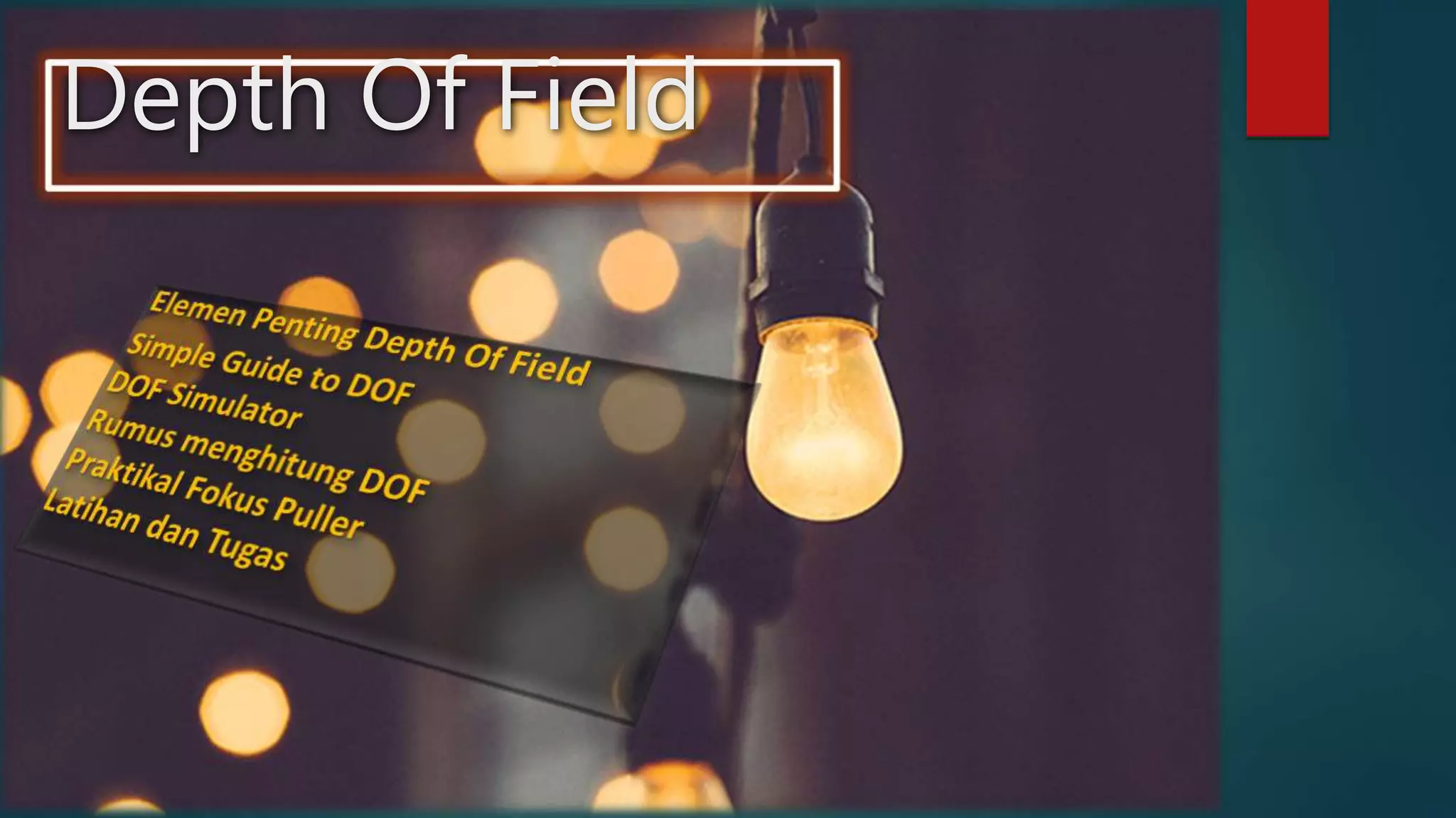 Depht of Field | PPTX