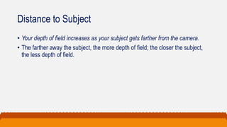 Depth of field | PPTX