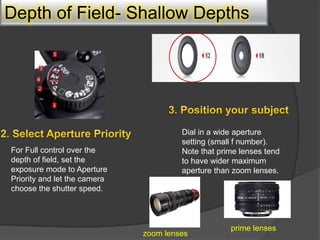 Photography: Apperture, Depth of Field, Focal Length | PPTX