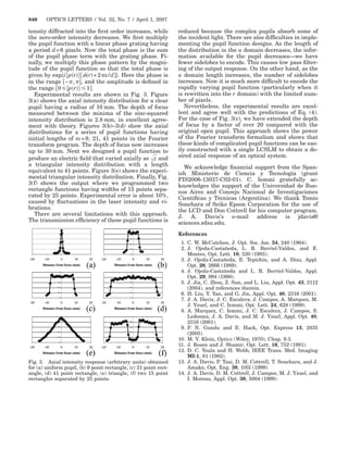 Tailoring the depth of focus for optical imaging systems using a Fourier transform approach | PDF