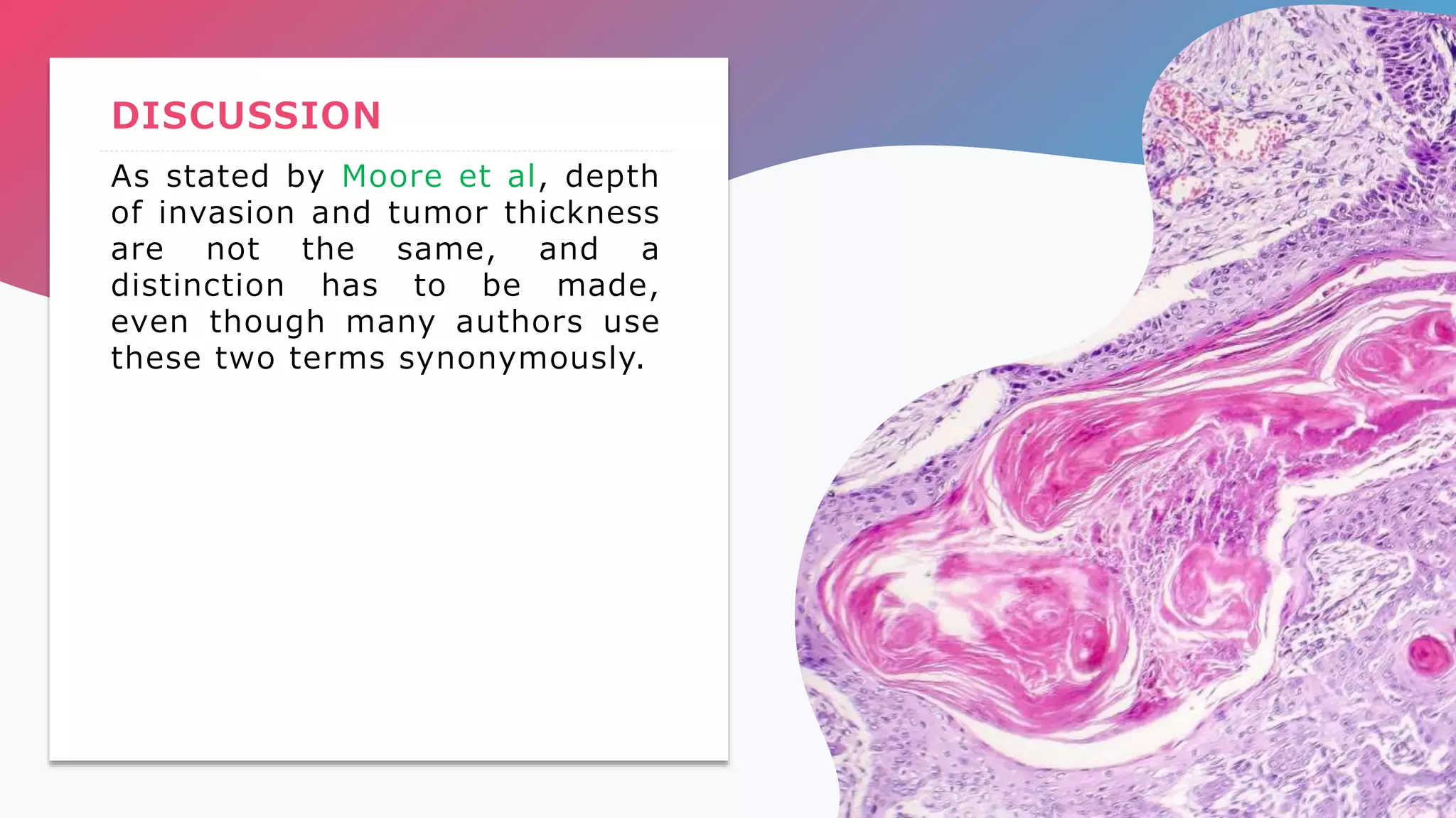 Depth of invasion in oral squamous cell carcinoma | PPTX