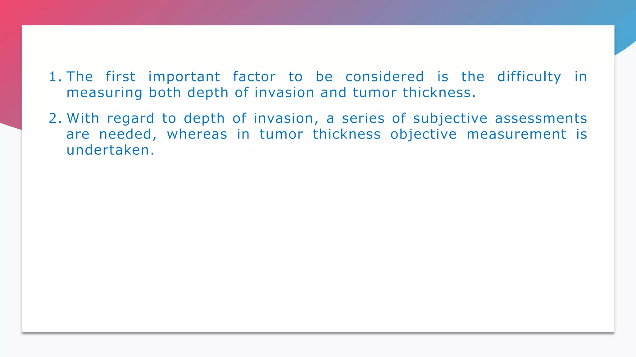 Depth of invasion in oral squamous cell carcinoma | PPTX