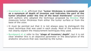 Depth of invasion in oral squamous cell carcinoma | PPTX