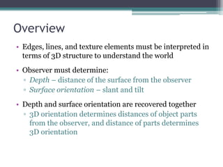 Depth & space | PPTX | 3-D Graphics | Computer Software and Applications