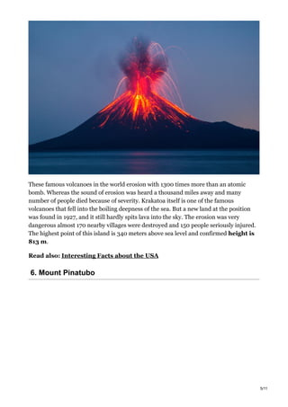 10 Most Famous Volcanoes in the World | PDF