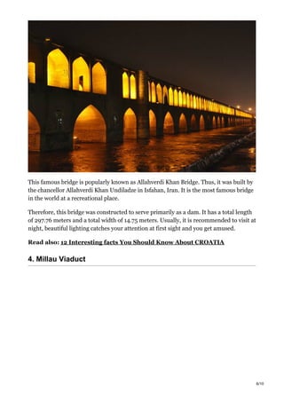 10 most famous bridges in the world | PDF