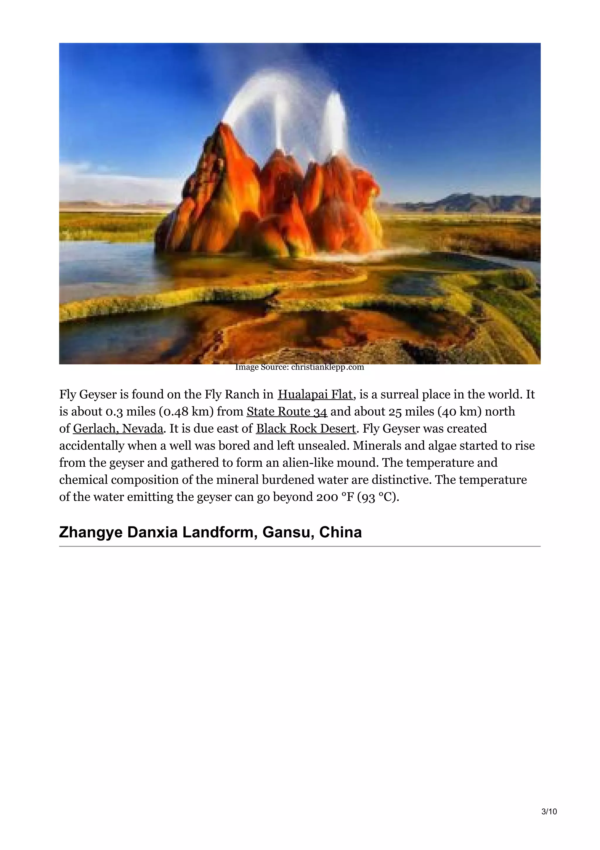 10 most surreal places in the world | PDF