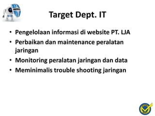 Departemen IT Presentasi | PPTX