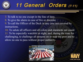 11 General Orders Navy