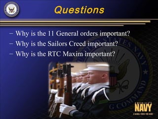 11 General Orders Navy
