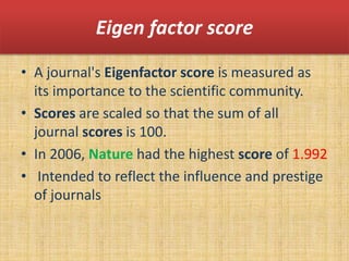 Journal jargon - metrics and beyond | PPT