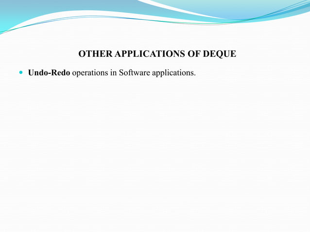 Deque and its applications | PPTX