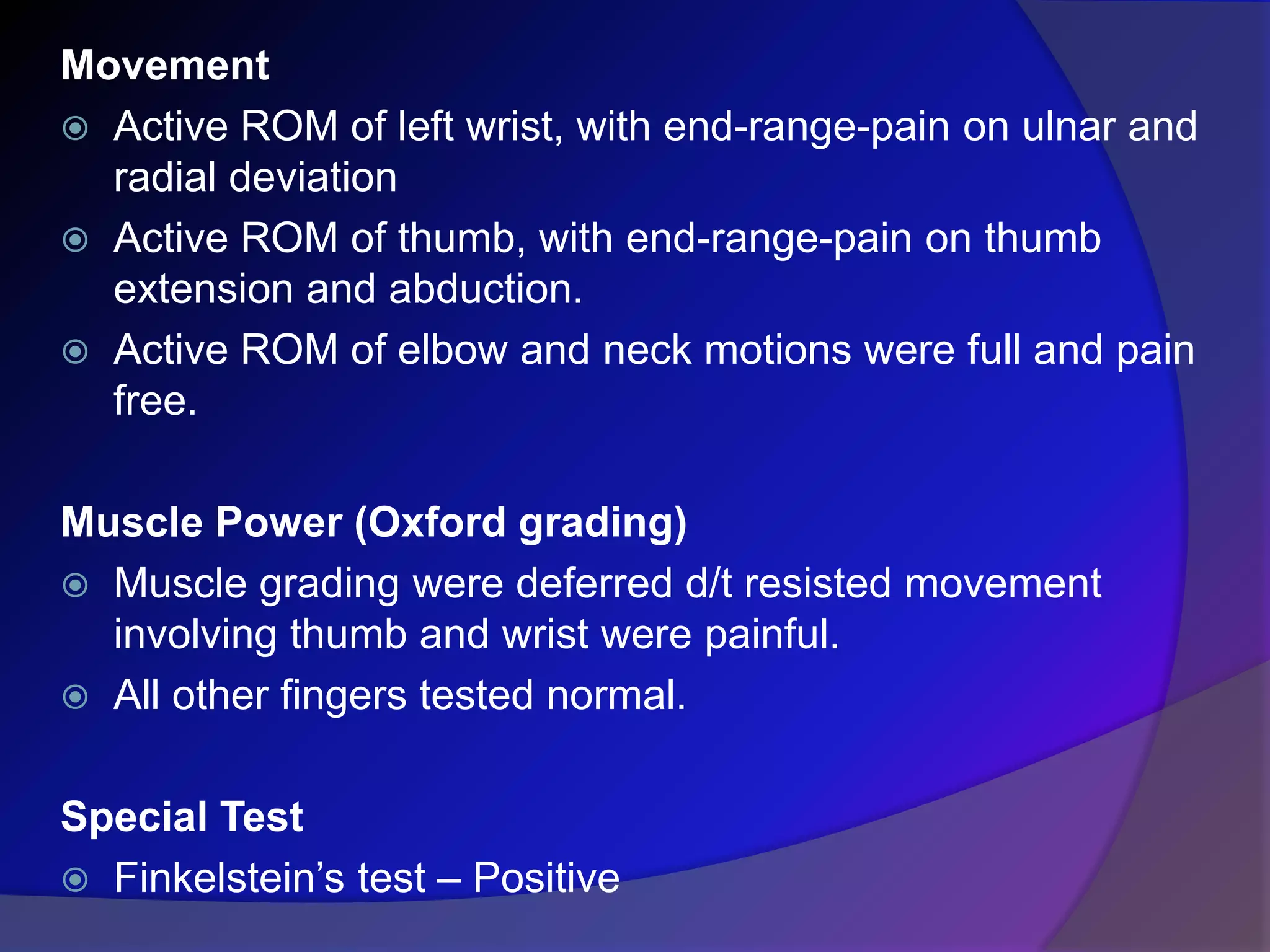 De quervain's | PPTX