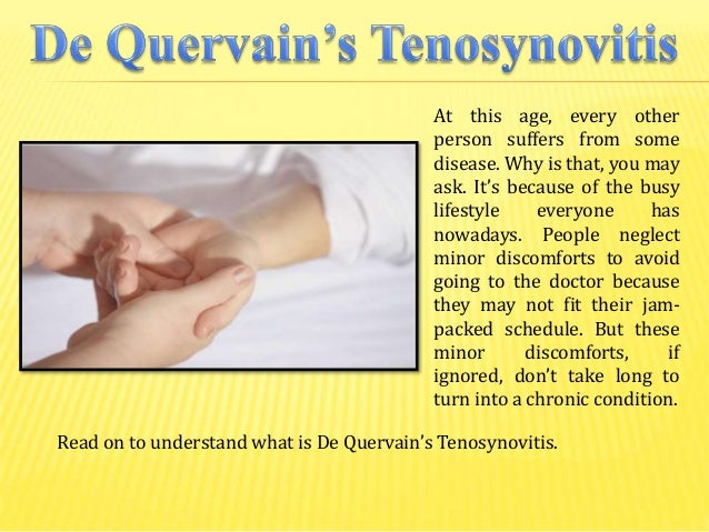 De Quervain’s Tenosynovitis.pptx