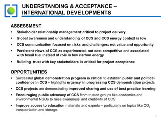 Advanced Fossil Energy Technologies: Presentation by Global CCS ...
