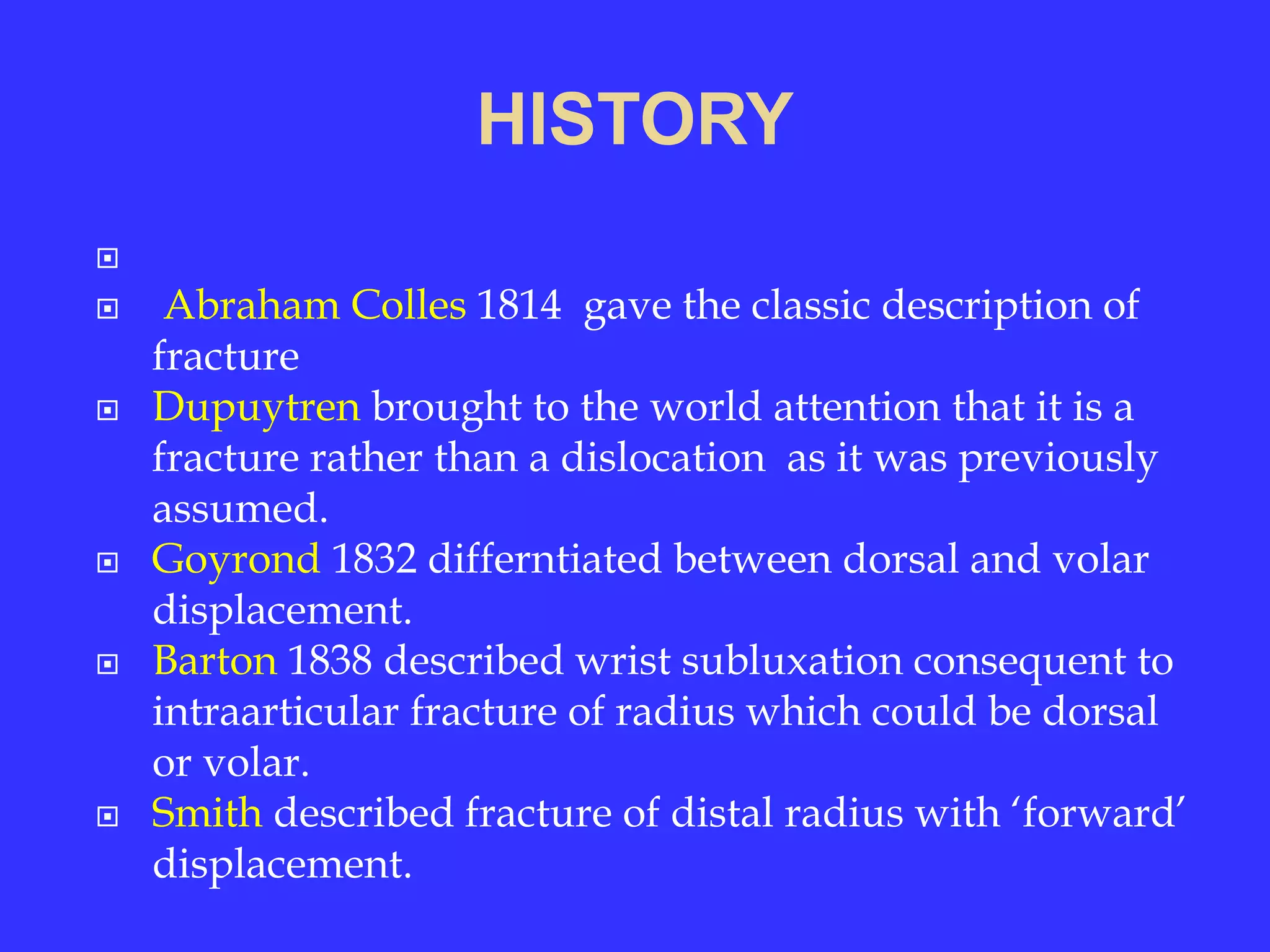 DISTAL END RADIUS FRACTURE | PPTX