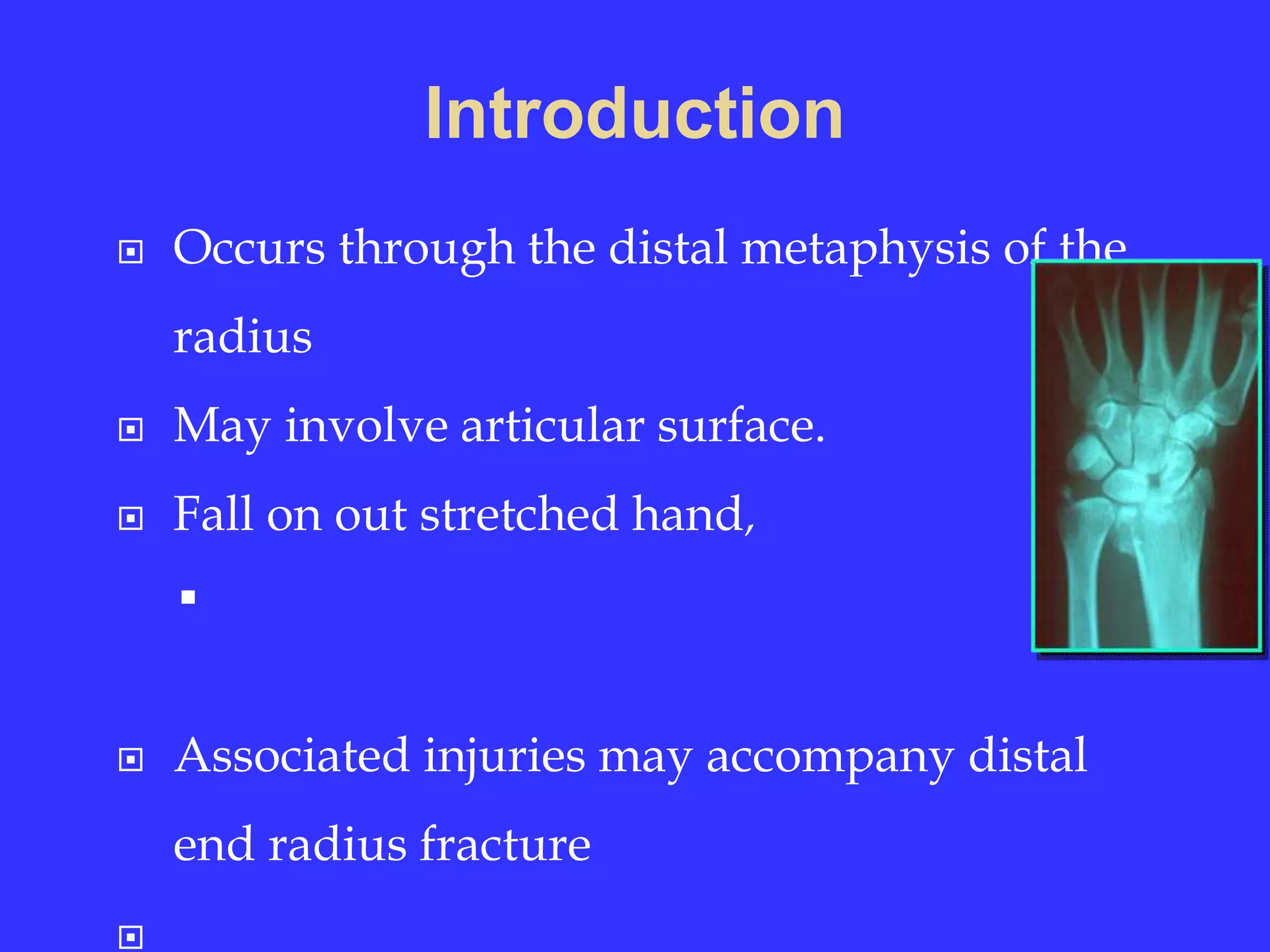DISTAL END RADIUS FRACTURE | PPTX