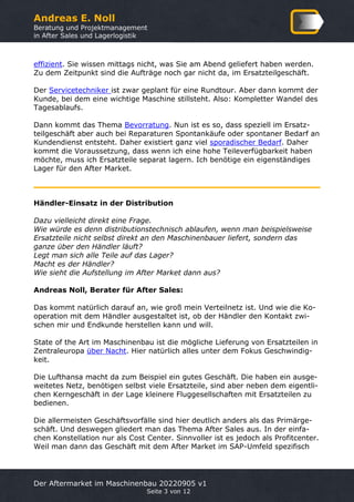 Der Aftermarket im Maschinenbau | PDF