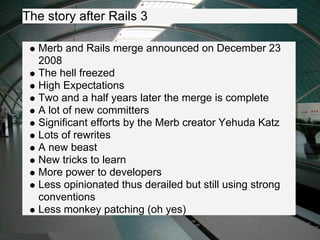 Derailing rails