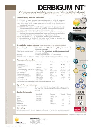 Derbigum - Derbigum NT | PDF