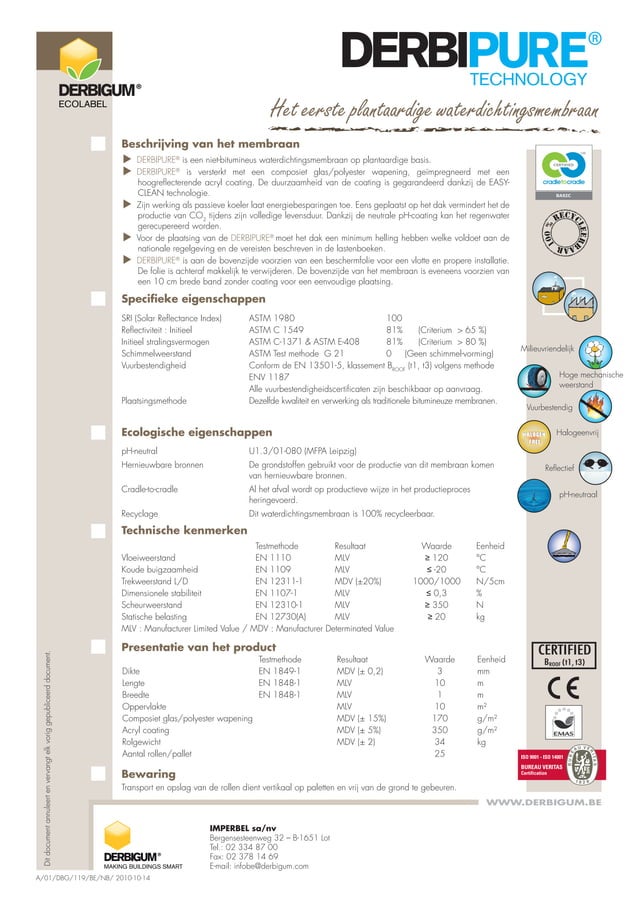 Derbigum - DerbiPure | PDF