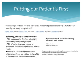 SGRT; Going live with tattoo and mark free treatments | PDF