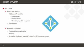 DerbyCon 8 - Attacking Azure Environments with PowerShell | PPT
