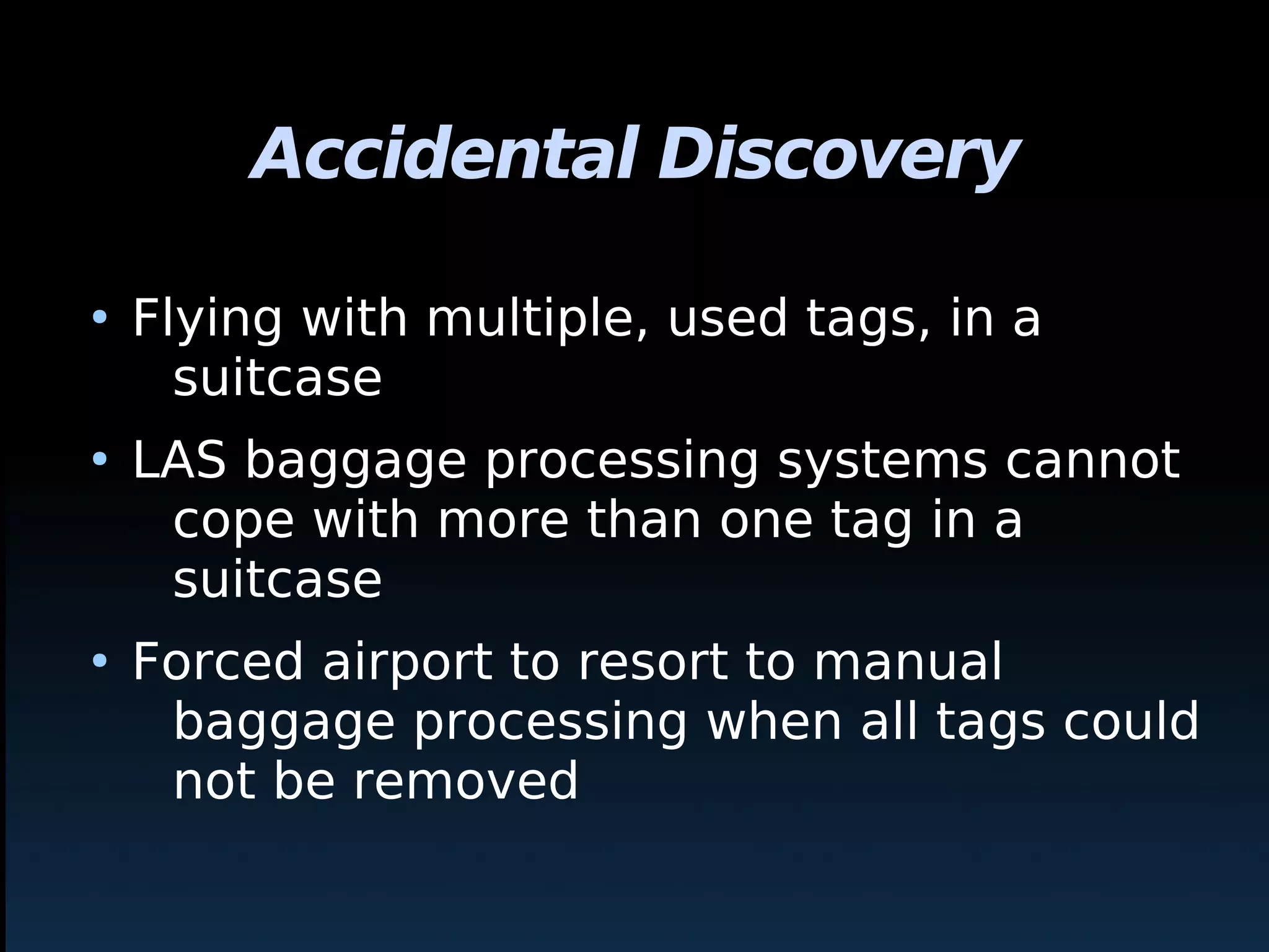 RFID Luggage Tags, IATA vs Real Life (Derbycon 2018) | PDF | Air Travel ...