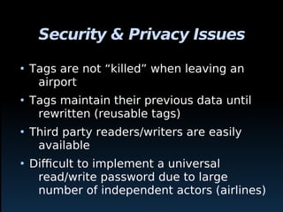 RFID Luggage Tags, IATA vs Real Life (Derbycon 2018) | PDF | Air Travel ...