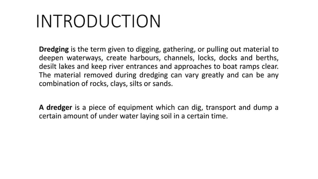 Dredging | PPTX