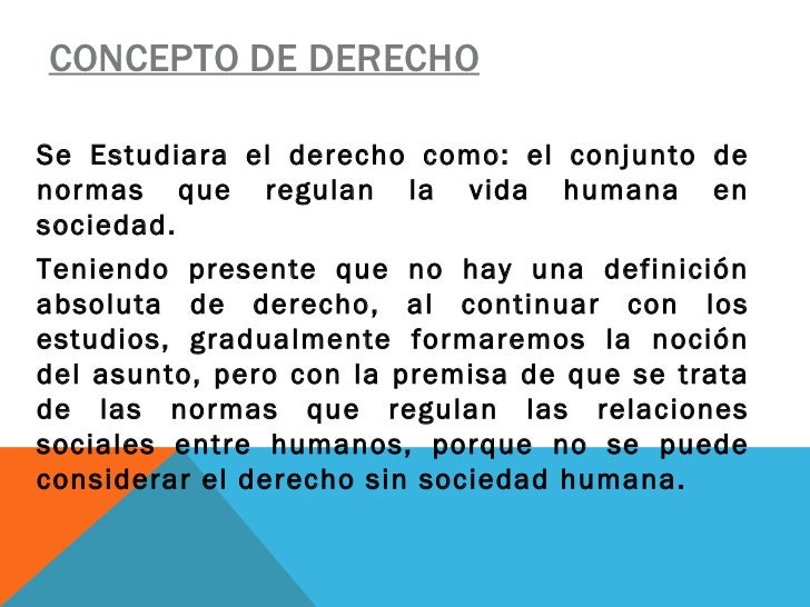 Definicion De Derecho