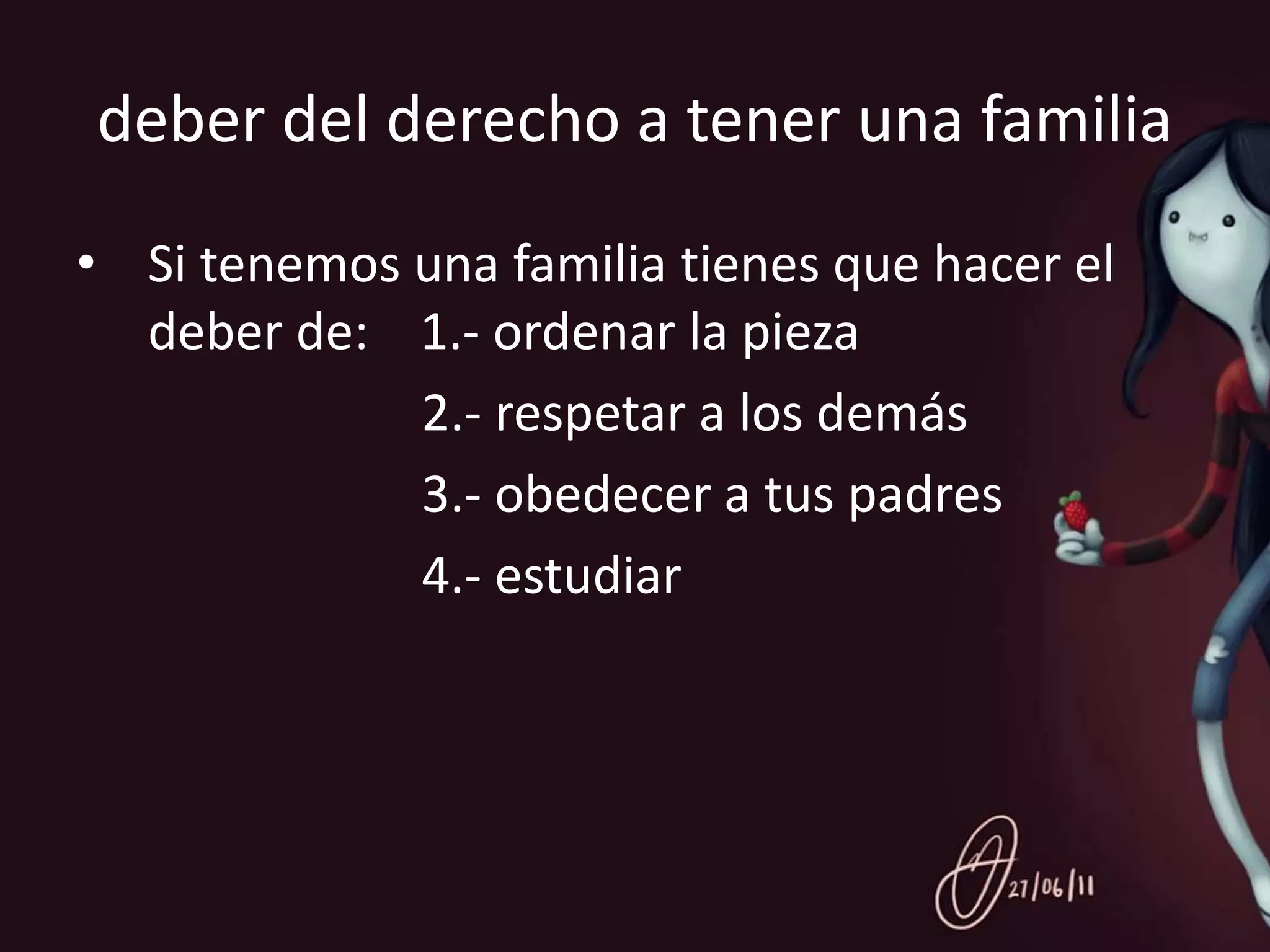 Derecho a tener una familia | PPTX