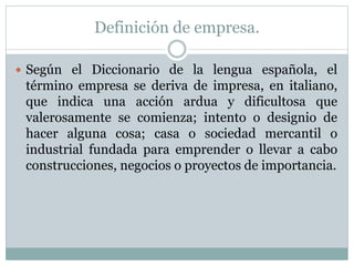 Derecho corporativo y la empresa | PPTX