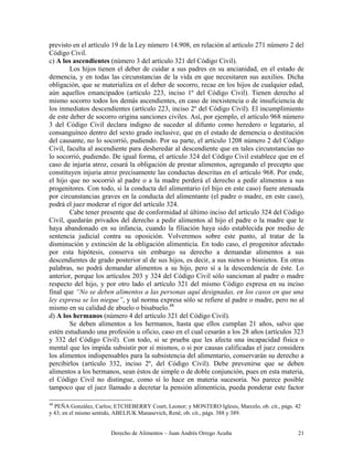 Derecho de alimentos | PDF
