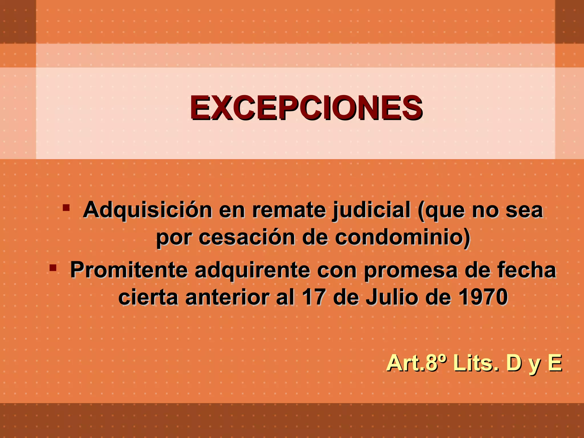 Derecho de preferencia e inalienabilidad relativa | PPT