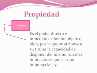 Derecho de propiedad | PPTX