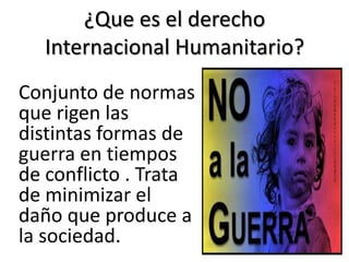 Derecho internacional humanitario | PPTX