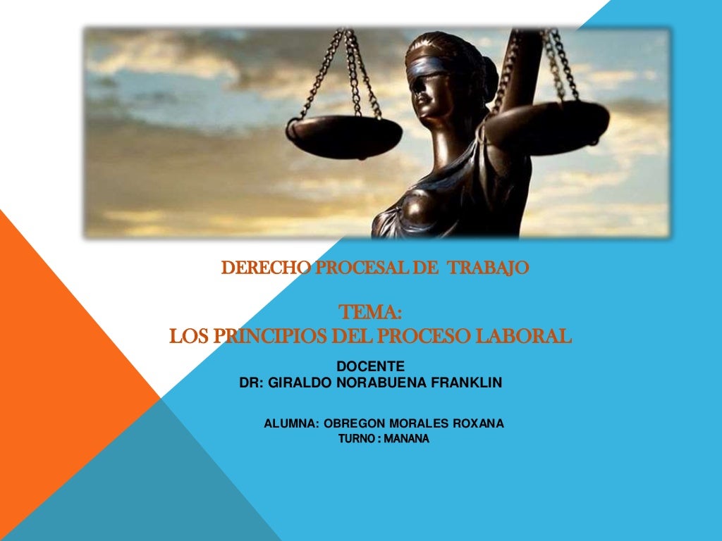 Los Principios Del Derecho Laboral