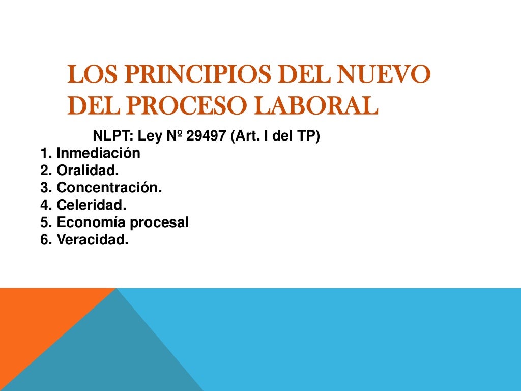 Los Principios Del Derecho Laboral