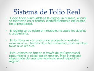 Derecho registral | PPTX
