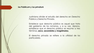 Derecho romano conceptos generales | PDF