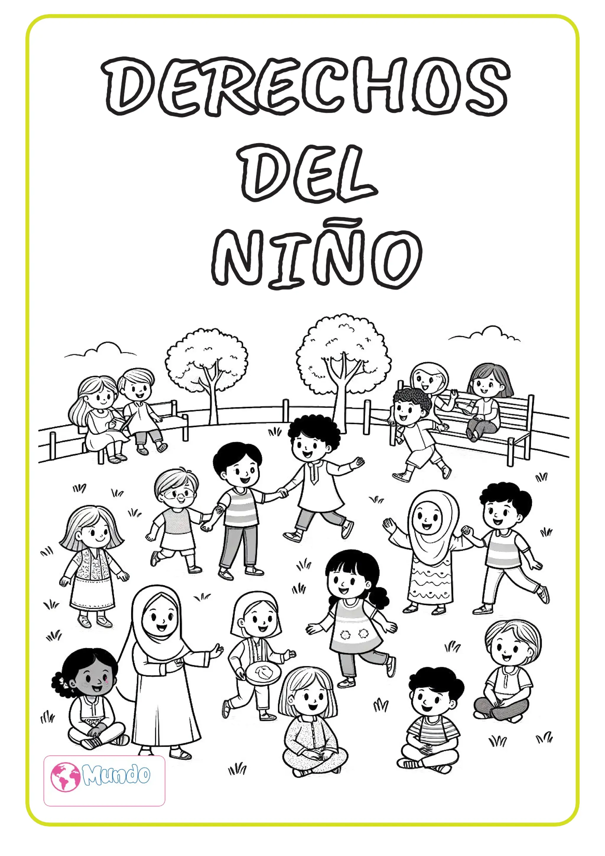 Fichas para Colorear: Los Derechos del Niño con Descripción (Recurso de ...