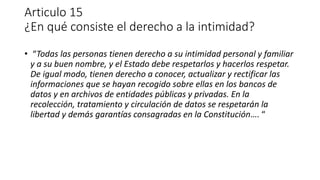 Derechos 14 41 constitución politica de Colombia | PPTX