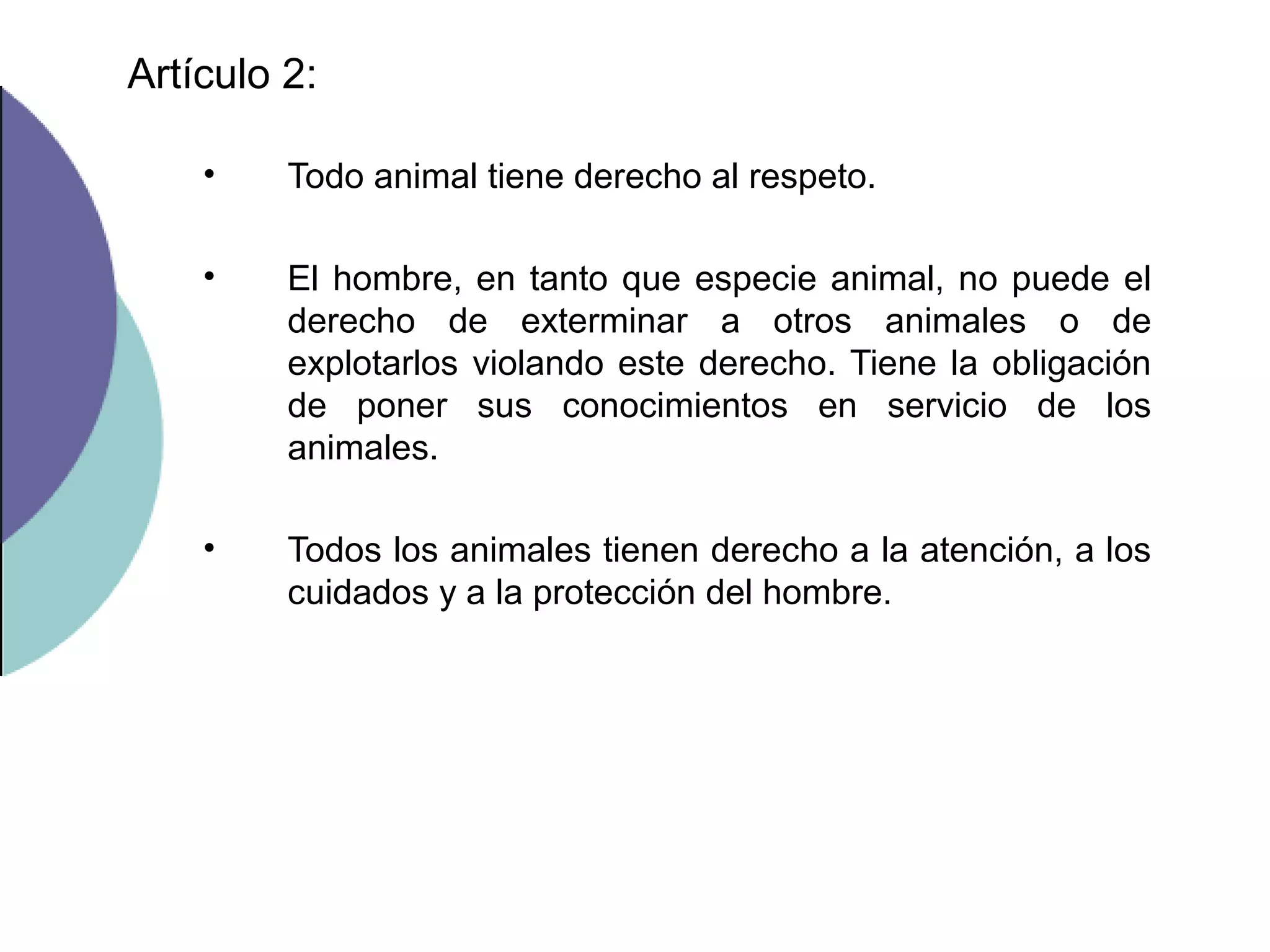 Derechos de los animales | PPT | Descarga Gratuita