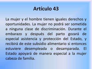 Derechos y deberes constitución | PPTX